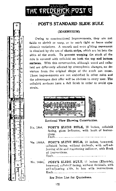 Frederick Post model 1444A-C [1921-22]